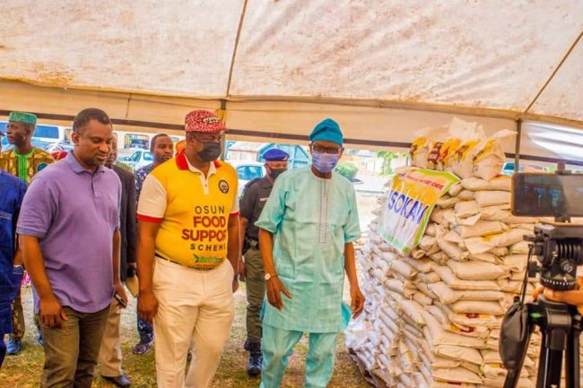 Osun Food Support Scheme: Govt begins distribution of 'Ofada' rice to ...