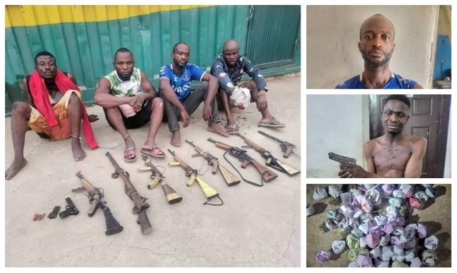 Police Arrest Notorious Armed Robber Four Others Recover Exhibits In