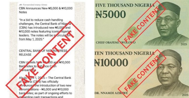 Fake news: CBN disowns circular on new ₦5,000, ₦10,000 notes - Dateline ...
